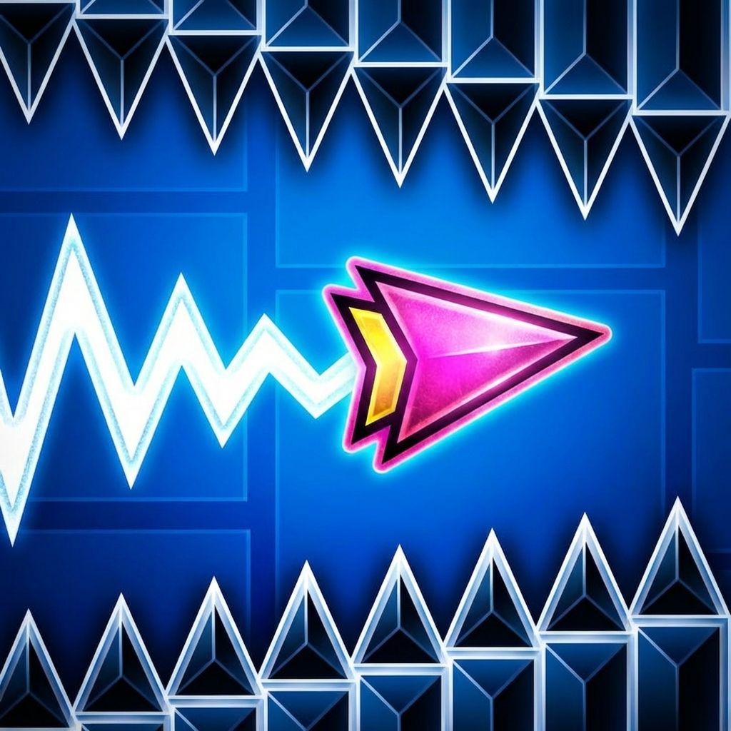 Wave Dash: Geometry Arrow - Play Online for Free | Puzzio.io